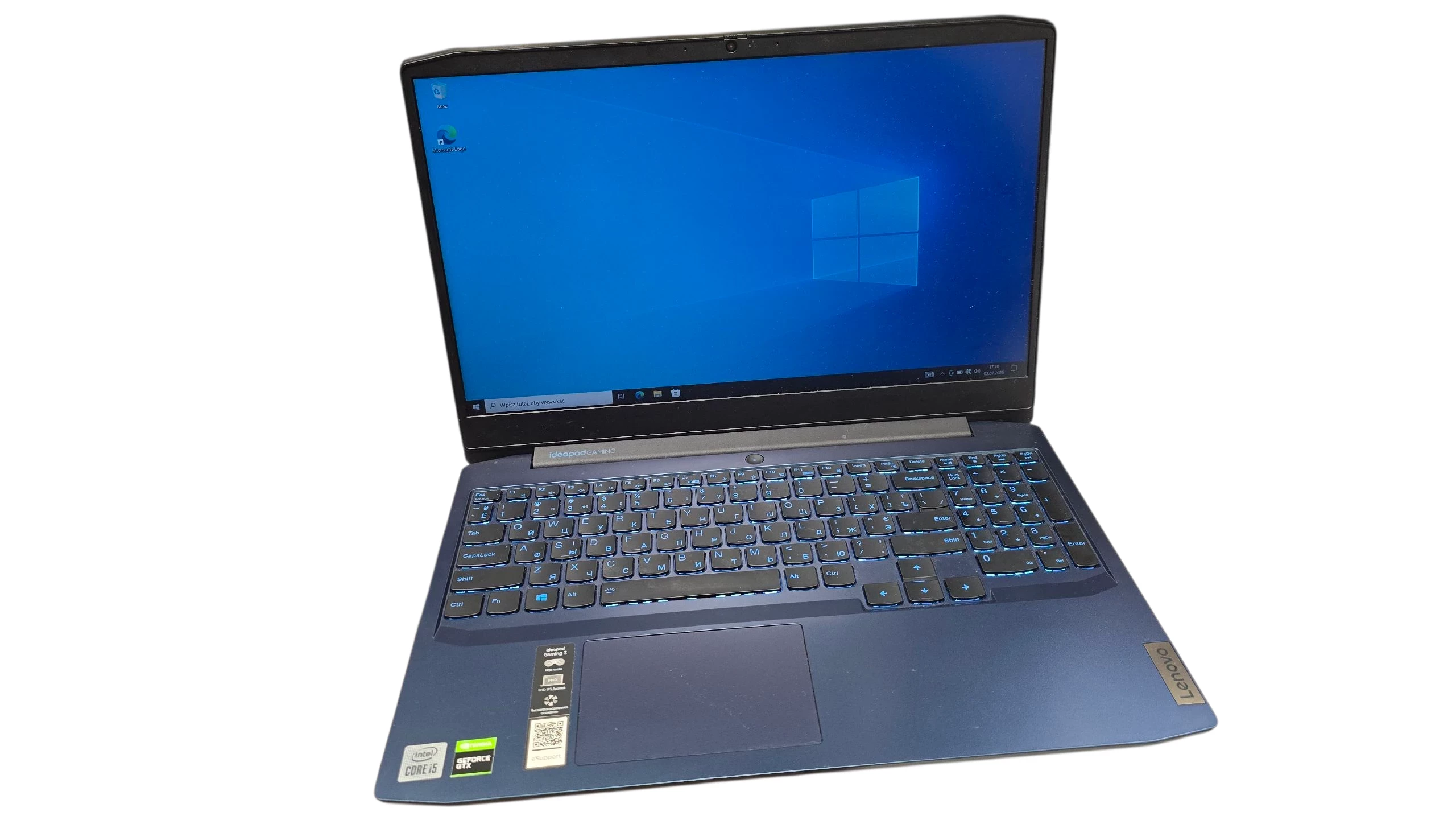 LAPTOP LENOVO IDEAPAD GAMING 3 15IMH05 81Y4 8GB/WIN10/I5/GTX1650/256GB ...