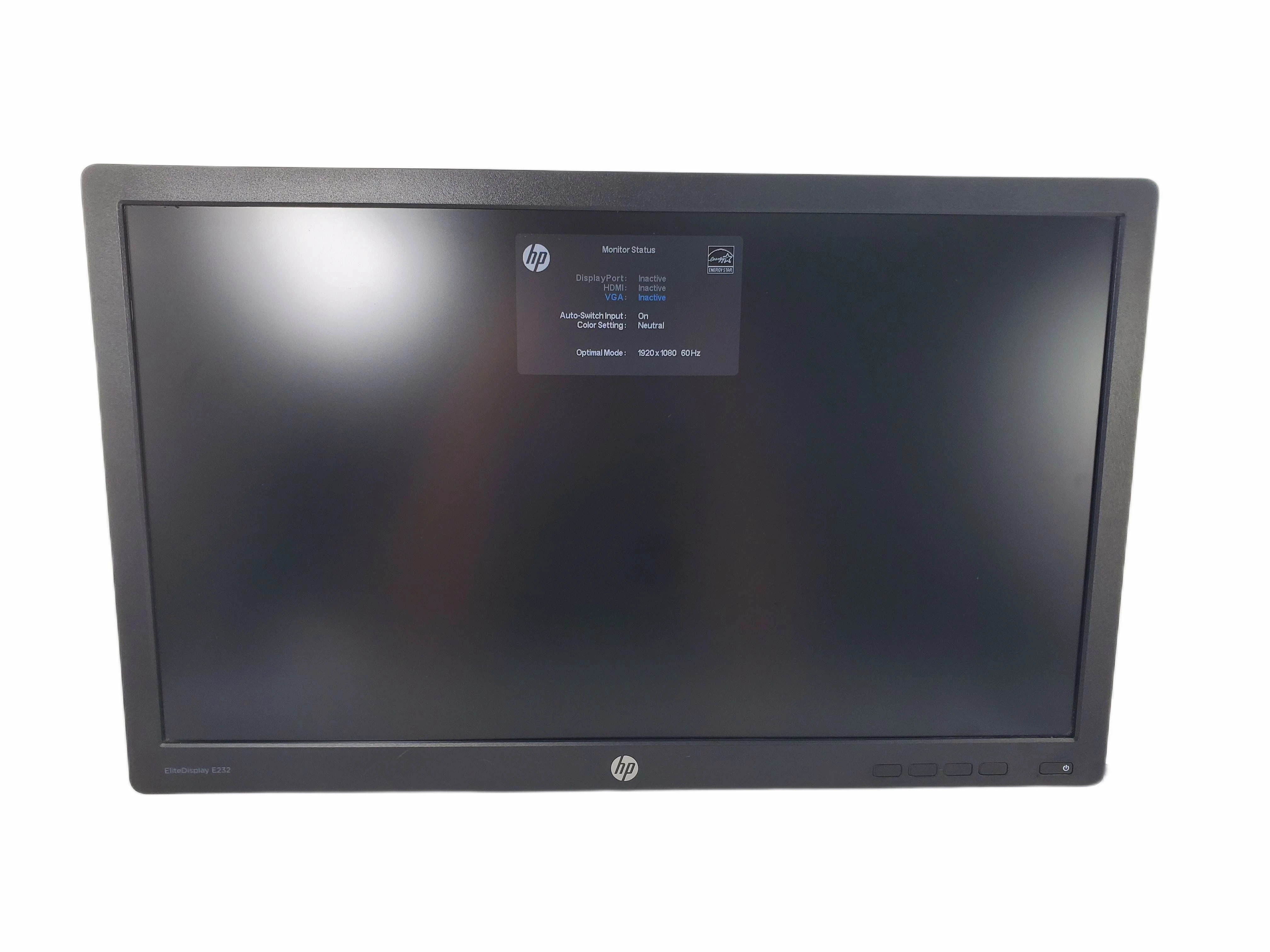 MONITOR LED HP E232 23" 1920X1080 IPS DP HDMI USB + UCHWYT | Monitory ...