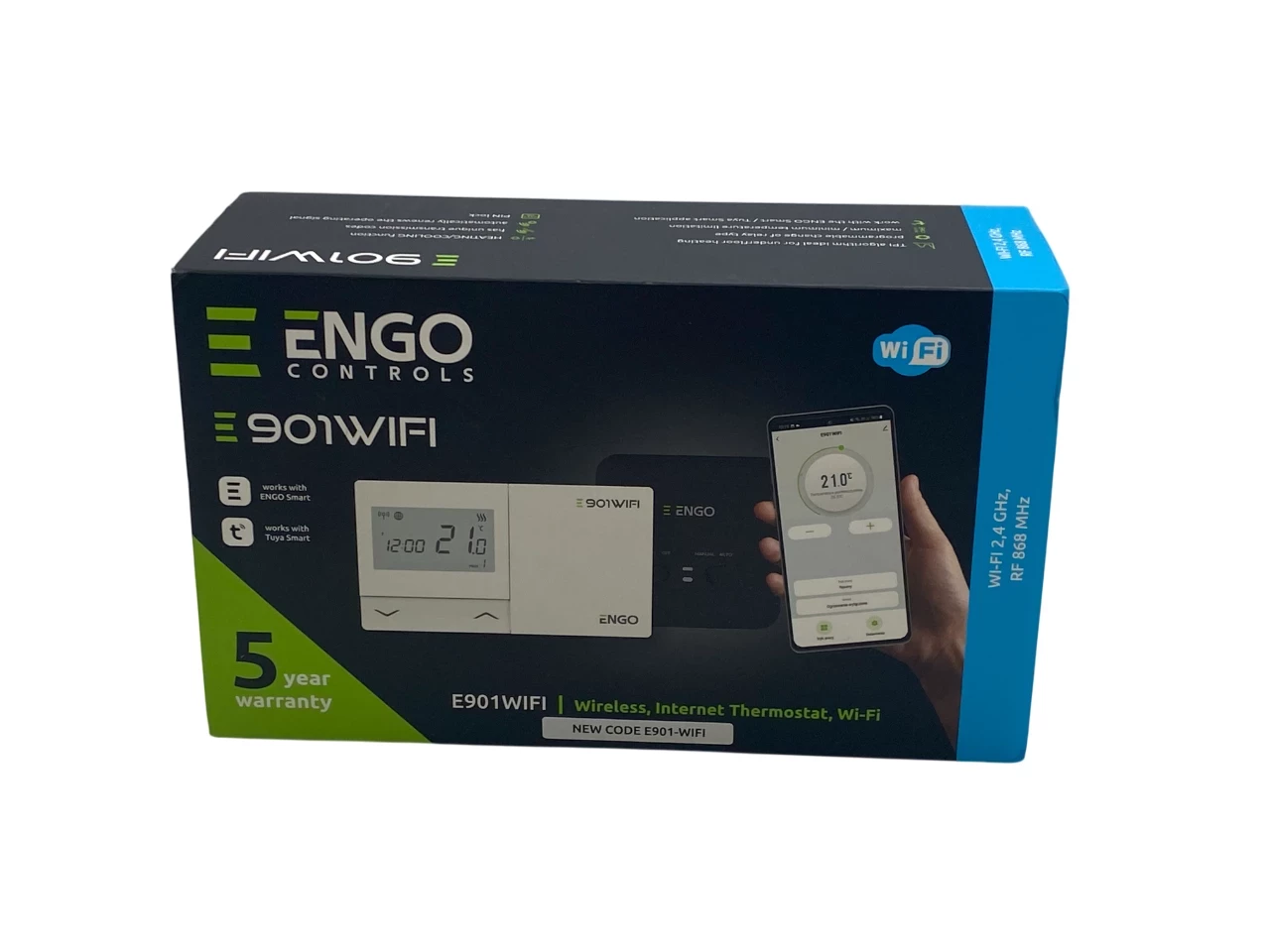 REGULATOR TEMPERATURY BEZPRZEWODOWY WIFI INTERNETOWY ENGO E901 ...