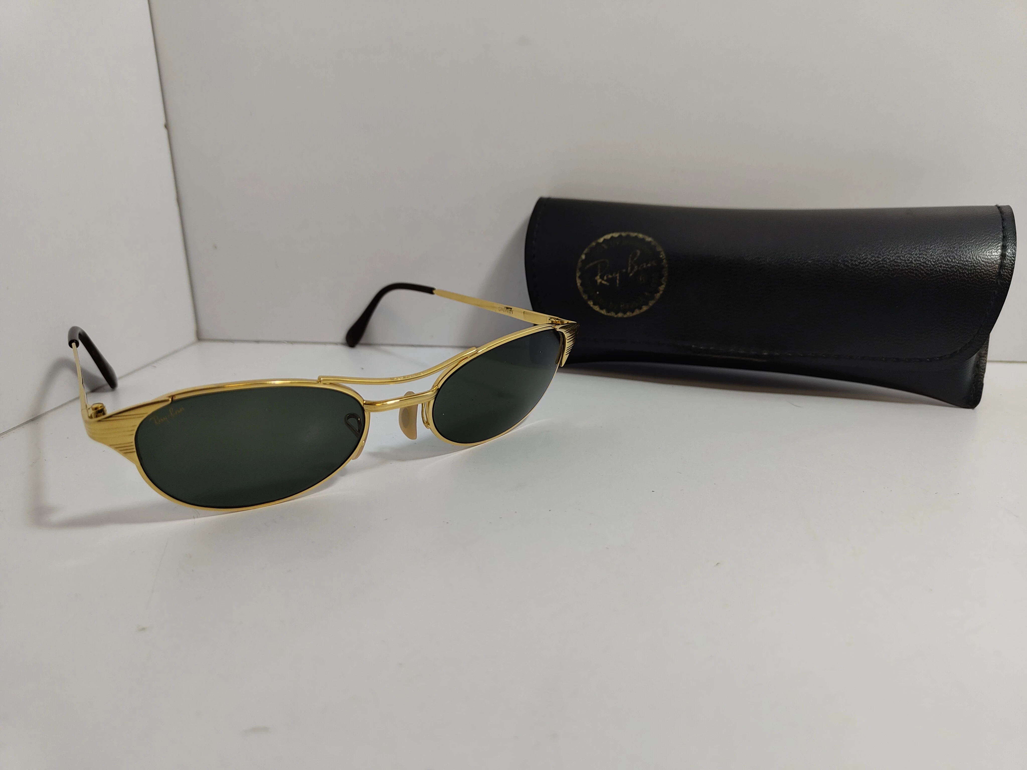 OKULARY PRZECIWSŁONECZNE RAY BAN SIGNET GOLD W1394 VINTAGE 1990'S ...
