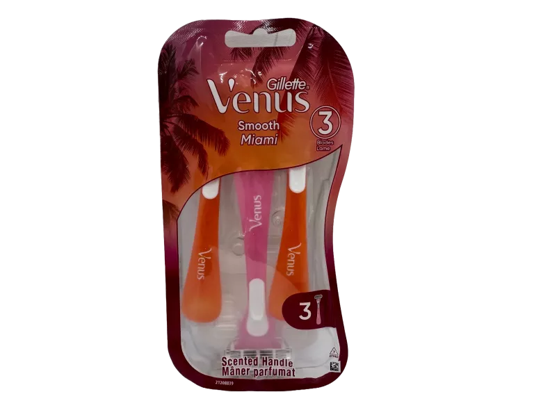VENUS SMOOTH MIAMI JEDNORAZOWE MASZYNKI DO GOLENIA, ZESTAW 3 | Loombard.pl