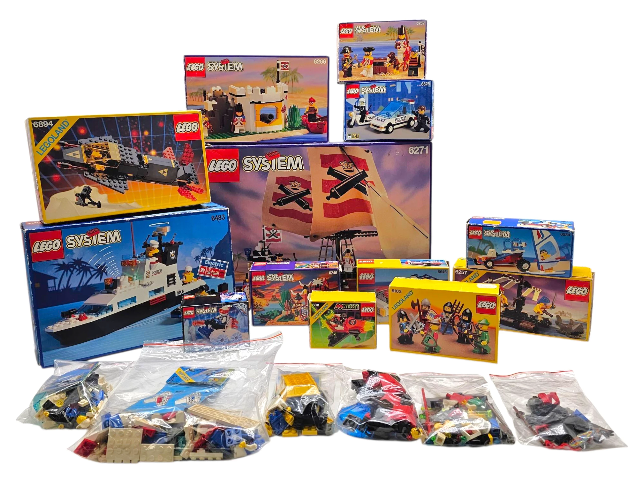 STARE LEGO 19 ZESTAWÓW VINTAGE 1981-1994, CZĘŚĆ Z PUDEŁKAMI, MOŻLIWE ...