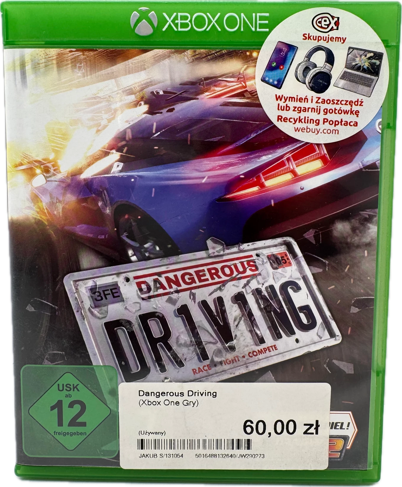 DANGEROUS DRIVING XBOX ONE CYFROWA | Gry na konsole | Loombard.pl