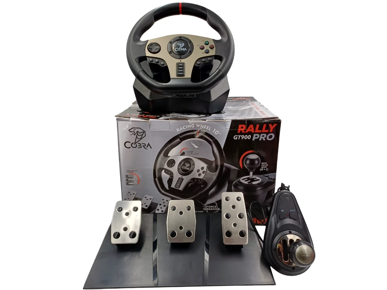 KIEROWNICA PC/PS3/PS4/XBOX ONE/SWITCH COBRA RALLY GT900 PRO + SHIFTER ...