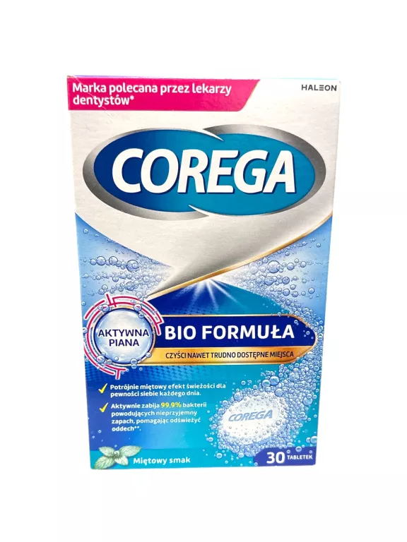 TABLETKI DO CZYSZCZENIA PROTEZ COREGA BIO FORMULA | Pielęgnacja protez ...