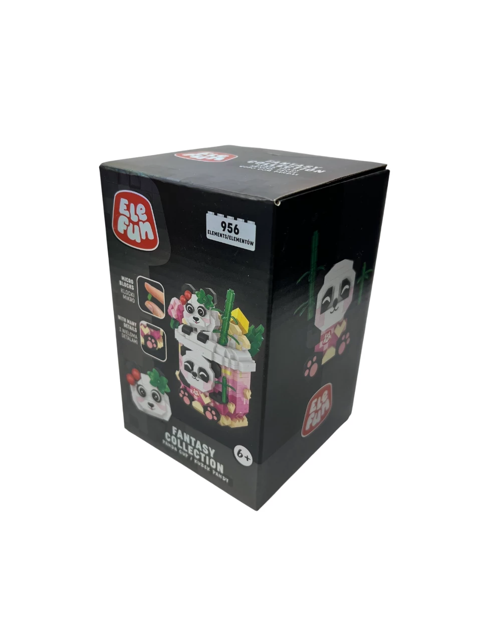 ELEFUN FANTASY COLLECTION MICRO MINI KLOCKI KUBEK PANDY 956 ELEMENTÓW ...