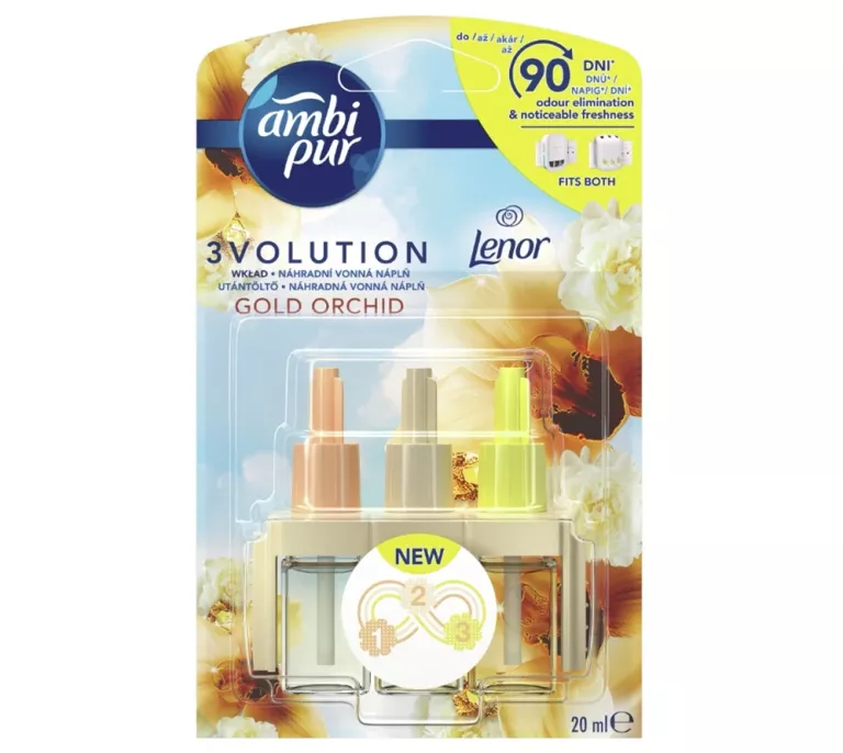 ODŚWIEŻACZ POWIETRZA AMBI PUR 3VOLUTION GOLD ORCHID 20ML | Odświeżacze ...