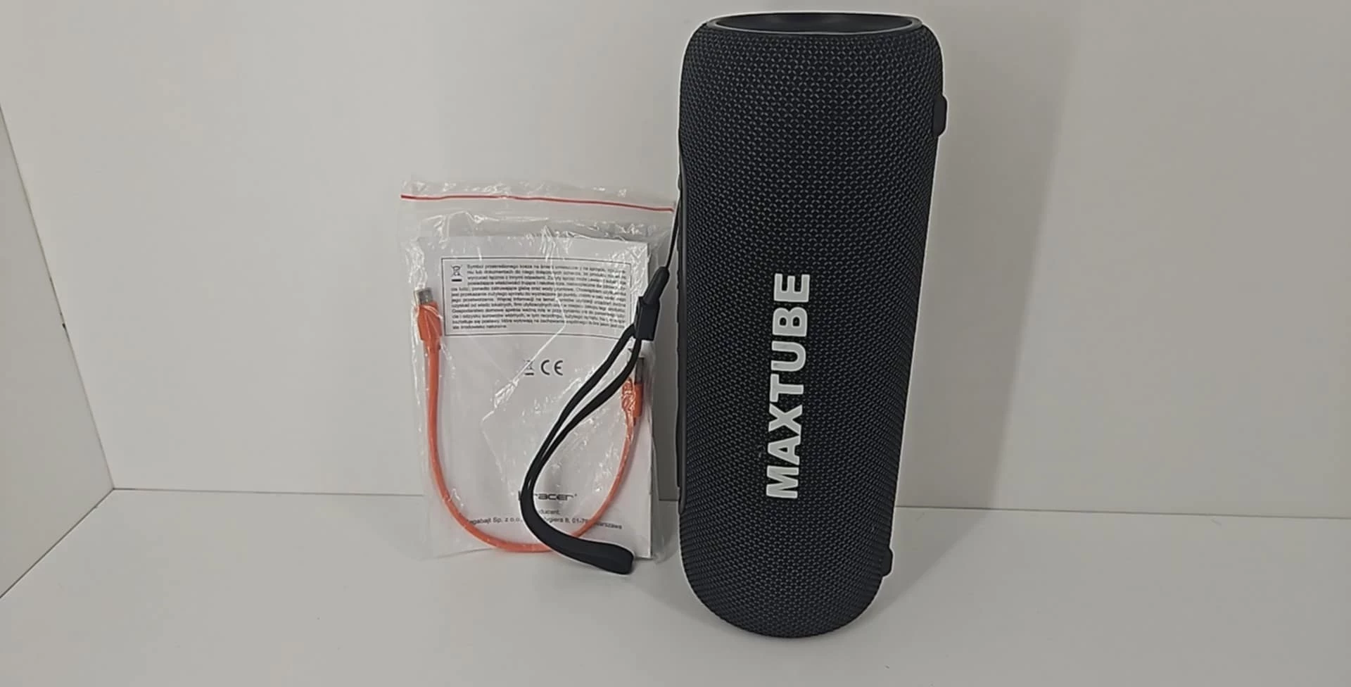 GŁOŚNIK BEZPRZEWODOWY TRACER MAXTUBE TWS BLUETOOTH BLACK CZARNY 20W ...