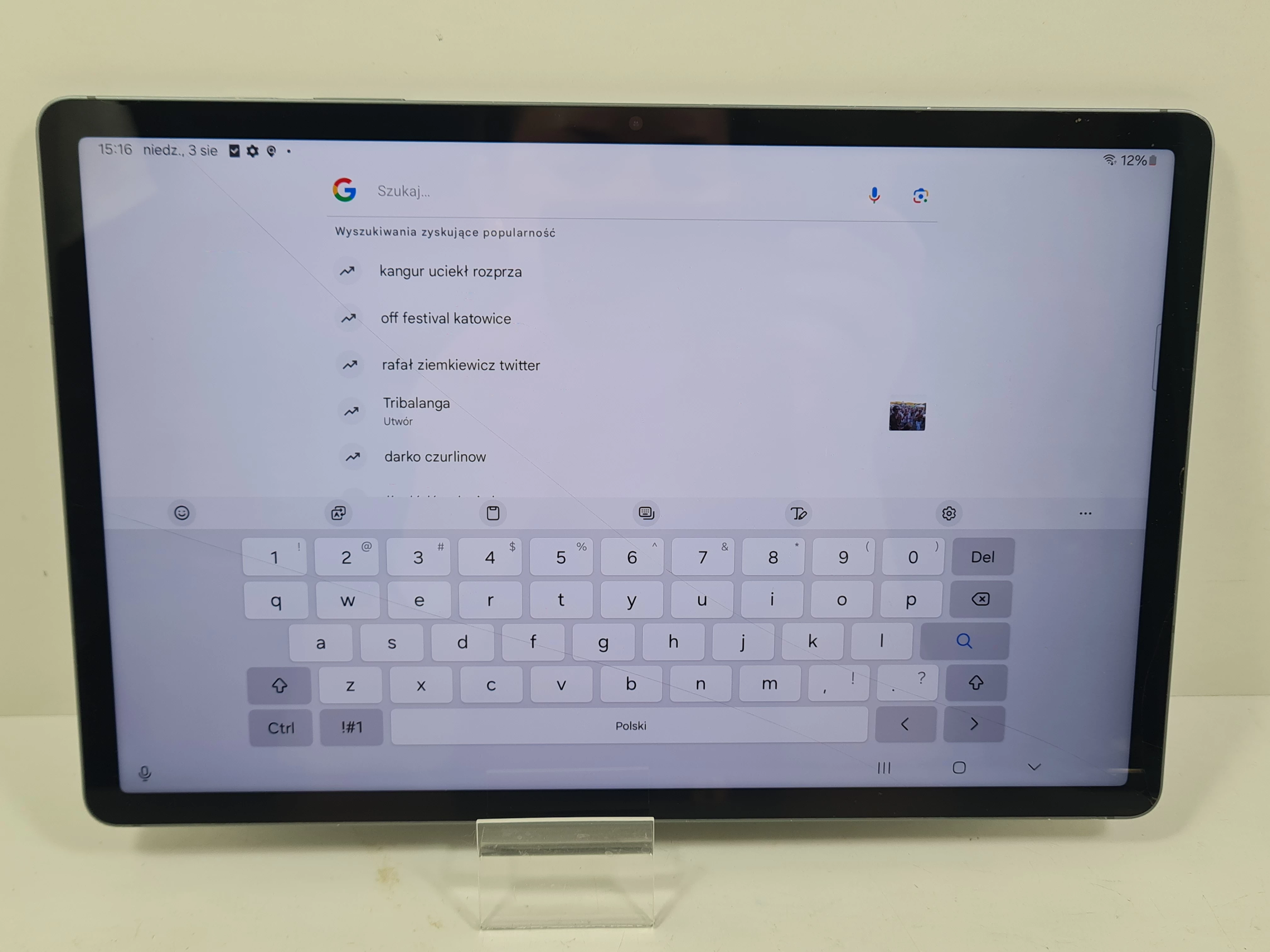 TABLET SAMSUNG GALAXY TAB S9 FE+ (X610) 12,4" 8 GB / 128 GB SZARY OPIS ...