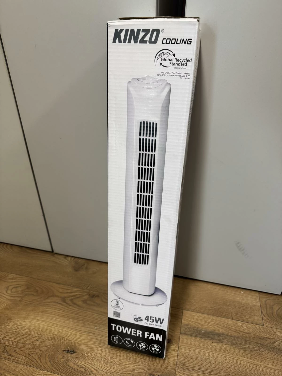 WENTYLATOR KOLUMNOWY KINZO TOWER FAN BIAŁY | Wentylatory domowe ...