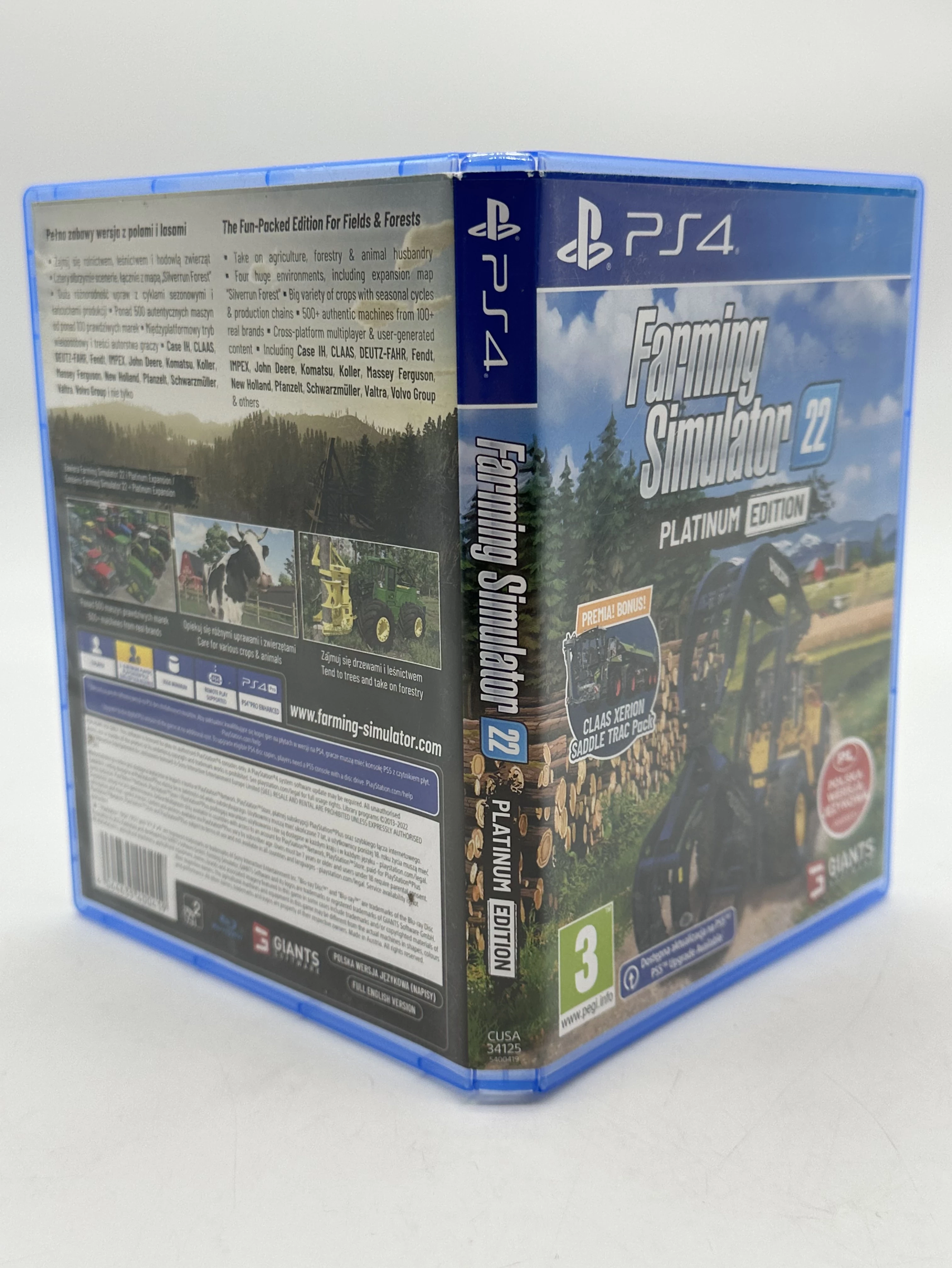 GRA PS4 FARMING SIMULATOR 22 PLATINUM EDITION | Gry na konsole ...