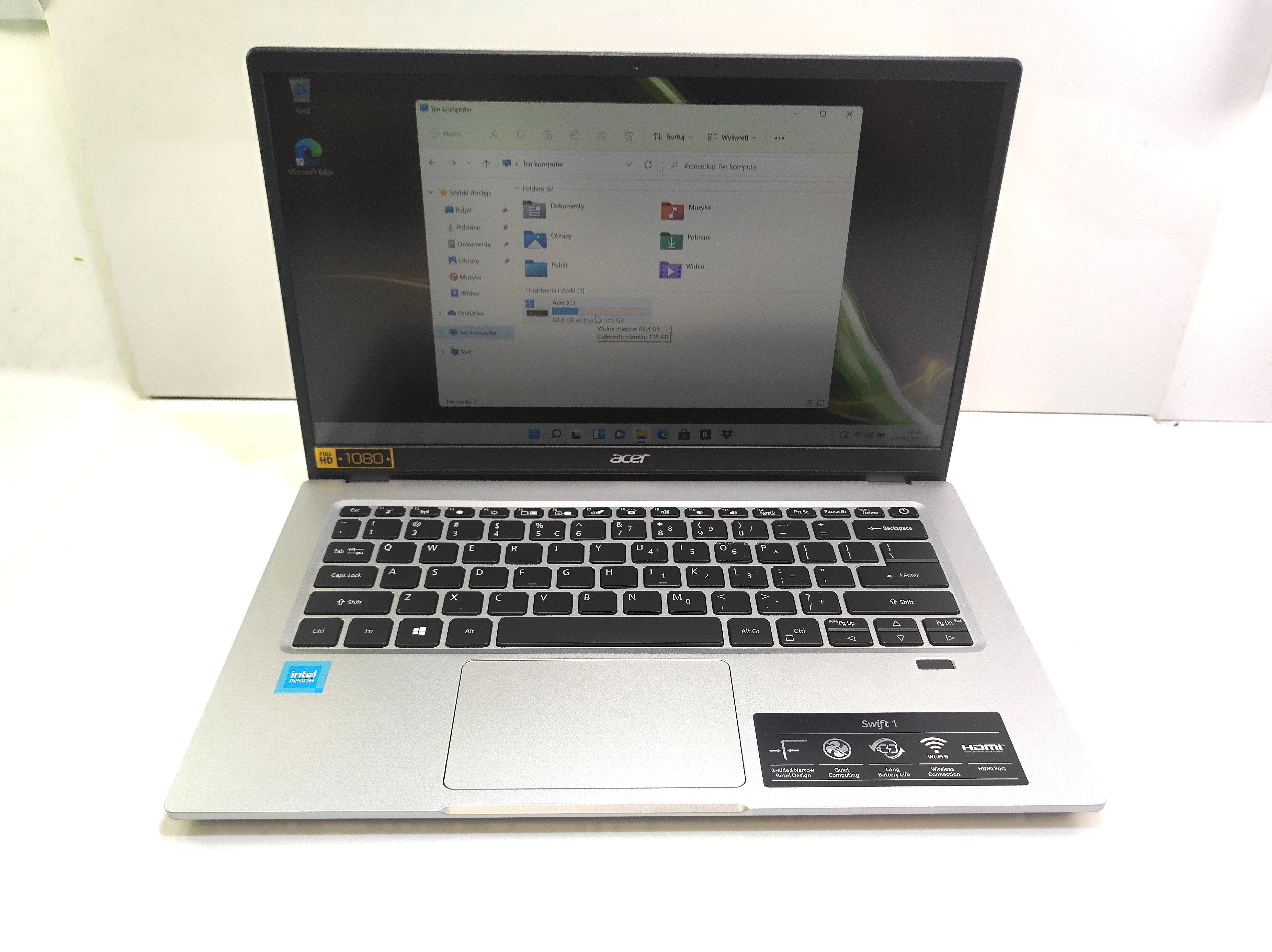 LAPTOP ACER MODEL SWIFT 1 N20H2 14" 4/128GB | Laptopy | Loombard.pl