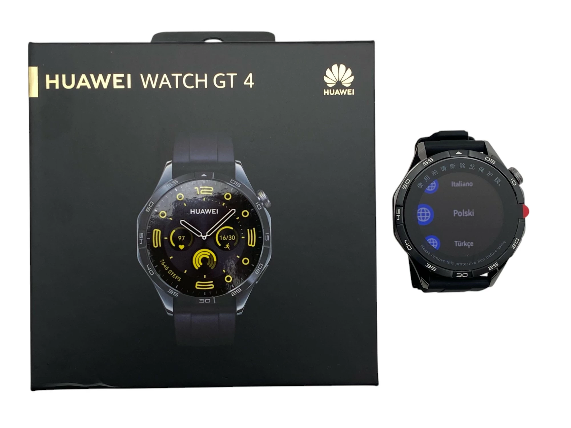 SMARTWATCH HUAWEI WATCH GT 4 PNX-B19 46MM CZARNY JAK NOWY GW.08.2027 ...
