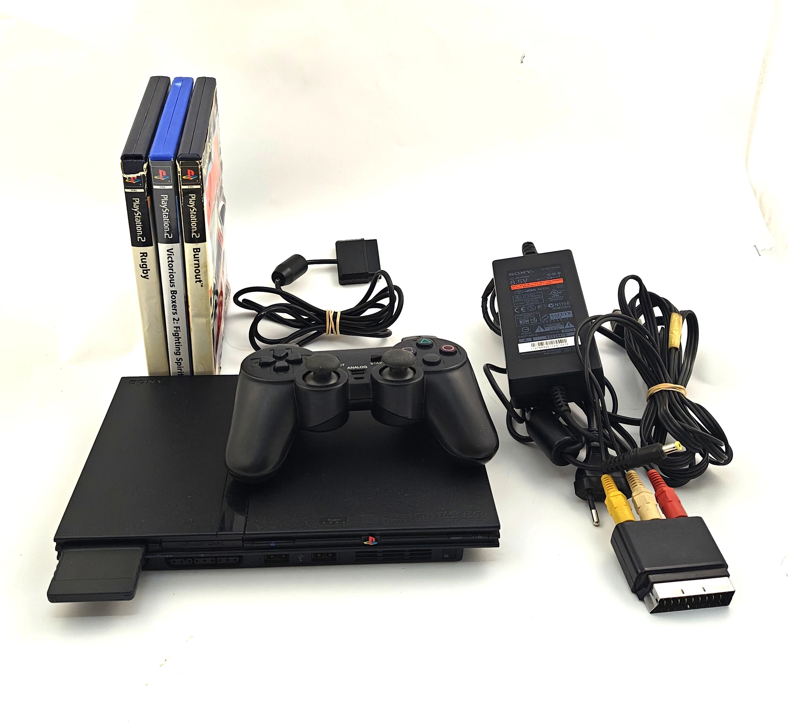 KONSOLA SONY PLAYSTATION 2 + PAD + GRY + OKABLOWANIE | Konsole ...