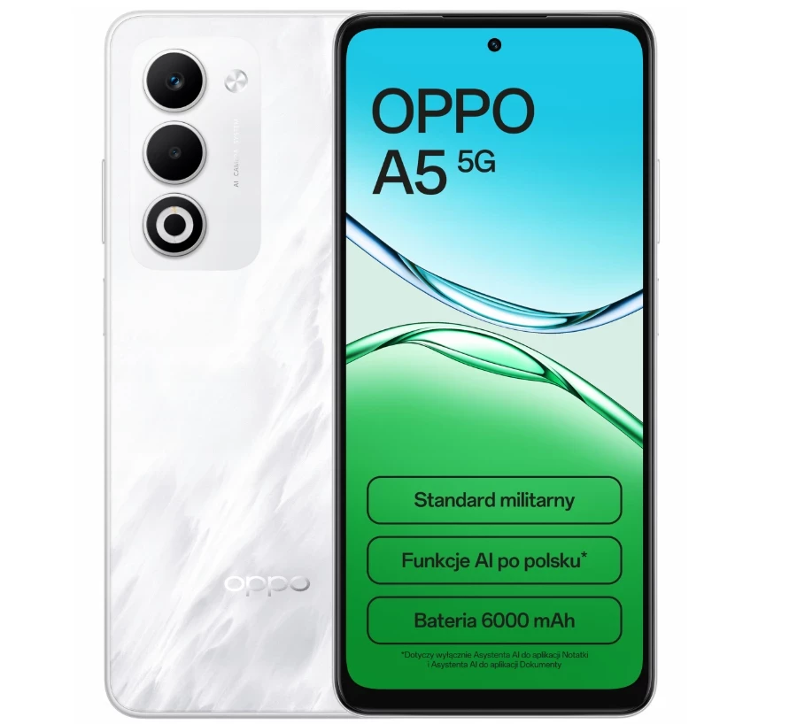 TELEFON OPPO A5 5G 4 GB /128 GB BIAŁY | Smartfony i telefony komórkowe ...