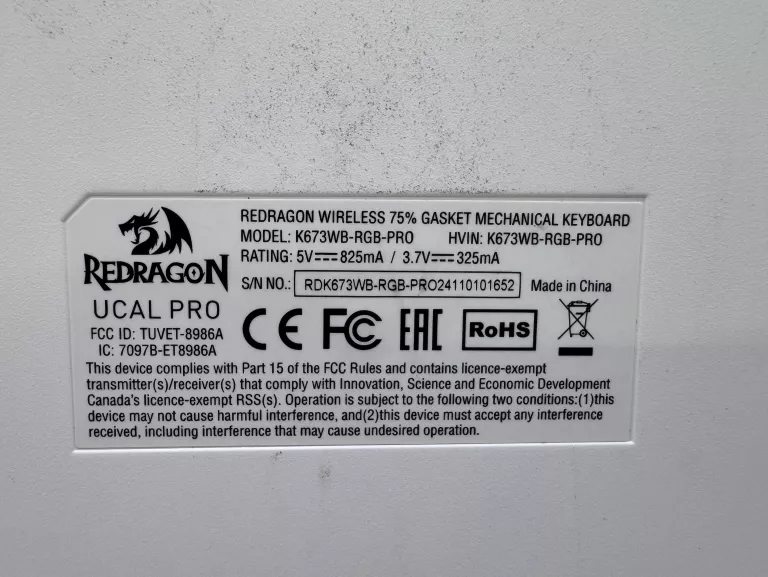 KLAWIATURA REDRAGON UCAL PRO K673 | Bezprzewodowe | Loombard.pl