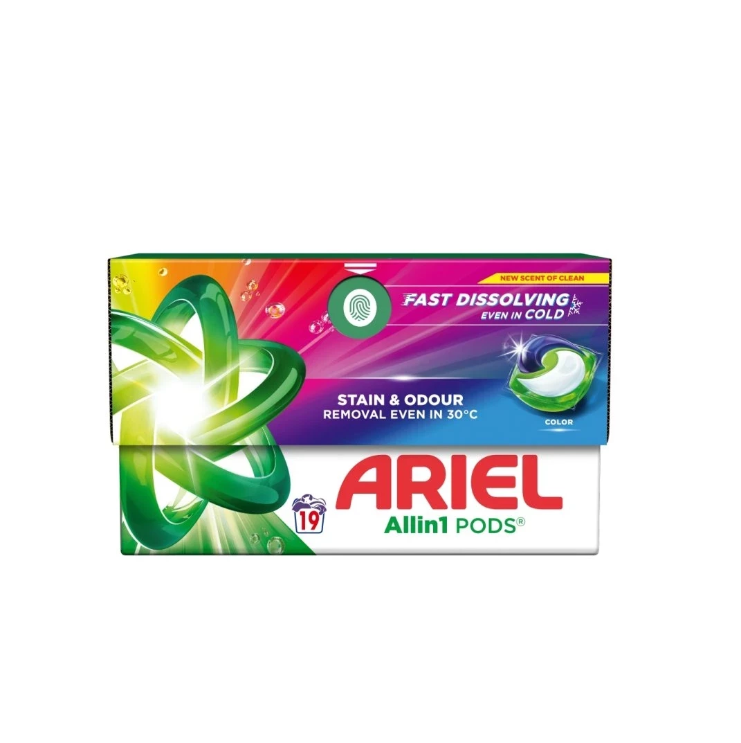 KAPSUŁKI DO PRANIA ARIEL ALL IN 1 PODS COLOR 19SZT 8700216765114 ...