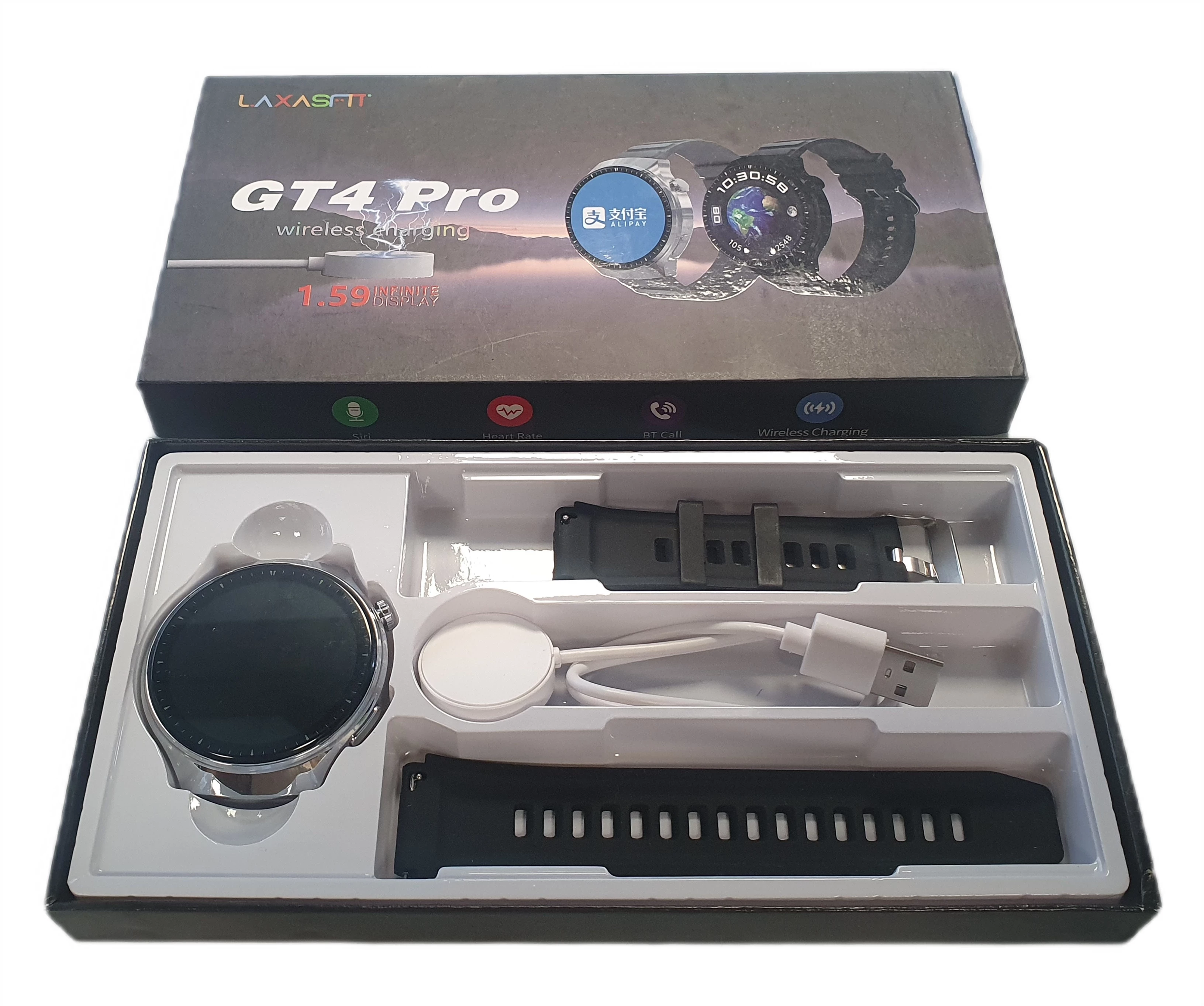 SMARTWATCH LAXASFIT GT4 PRO CZARNY | Smartwatche | Loombard.pl