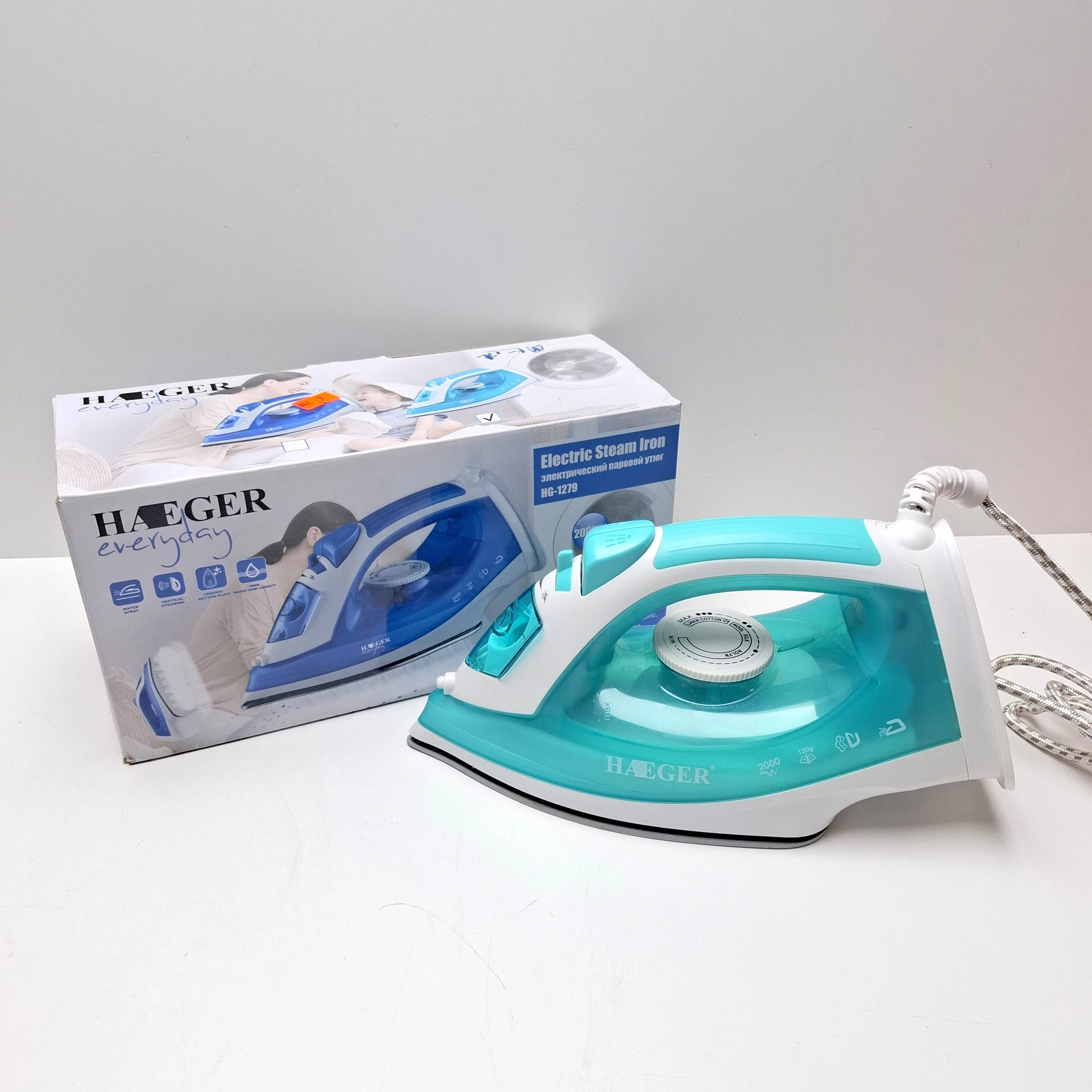 ŻELAZKO PAROWE HAEGER HG-1279 | Żelazka | Loombard.pl