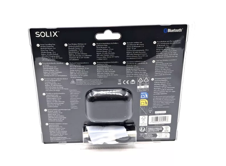 BEZPRZEWODOWE SŁUCHAWKI SOLIX NEXUS ANC TWS BLUETOOTH 5.4 ENC | Loombard.pl
