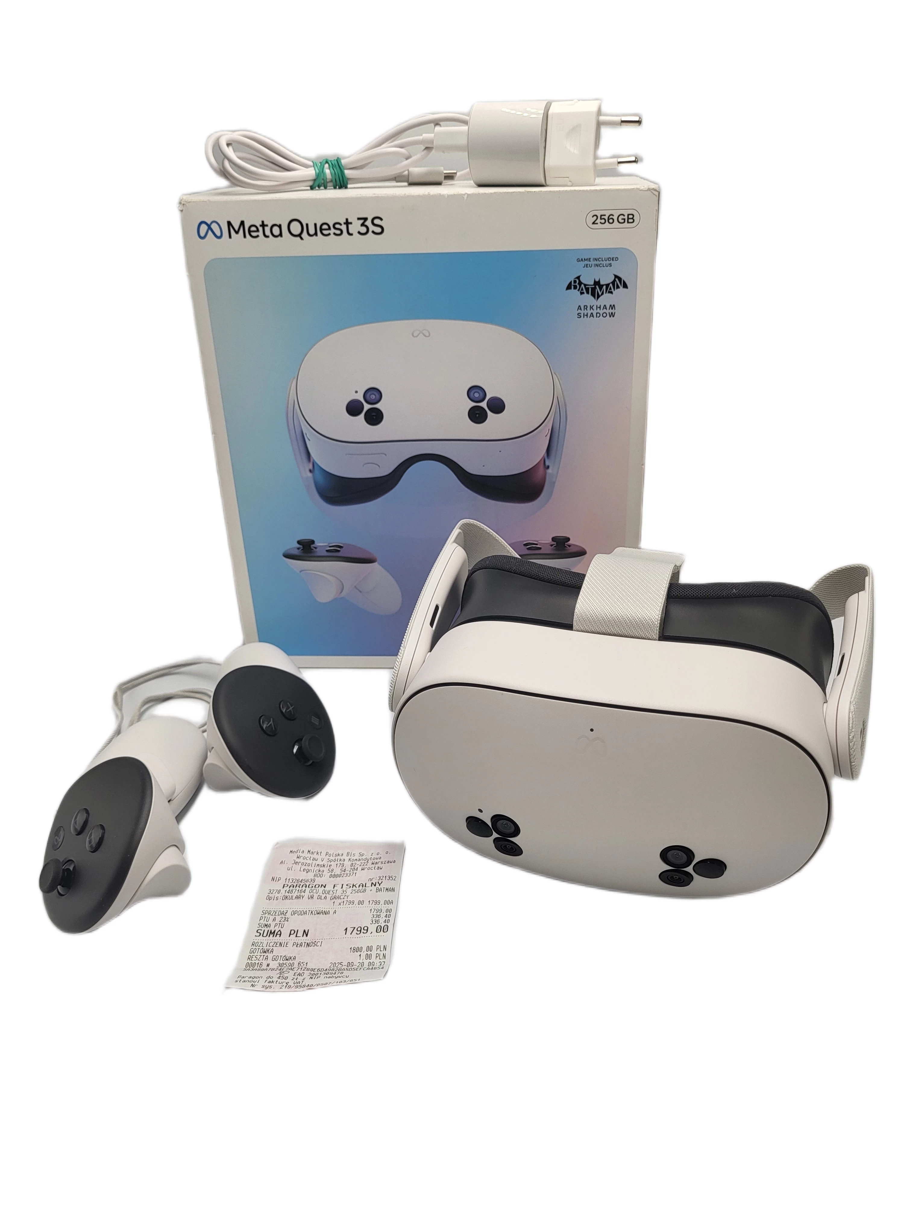 GOGLE VR META QUEST 3S 256GB ZESTAW GWARANCJA!!! | Gogle VR | Loombard.pl