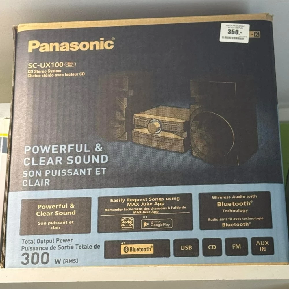WIEŻA PANASONIC SC-UX100 PUD | Wieże stereo | Loombard.pl