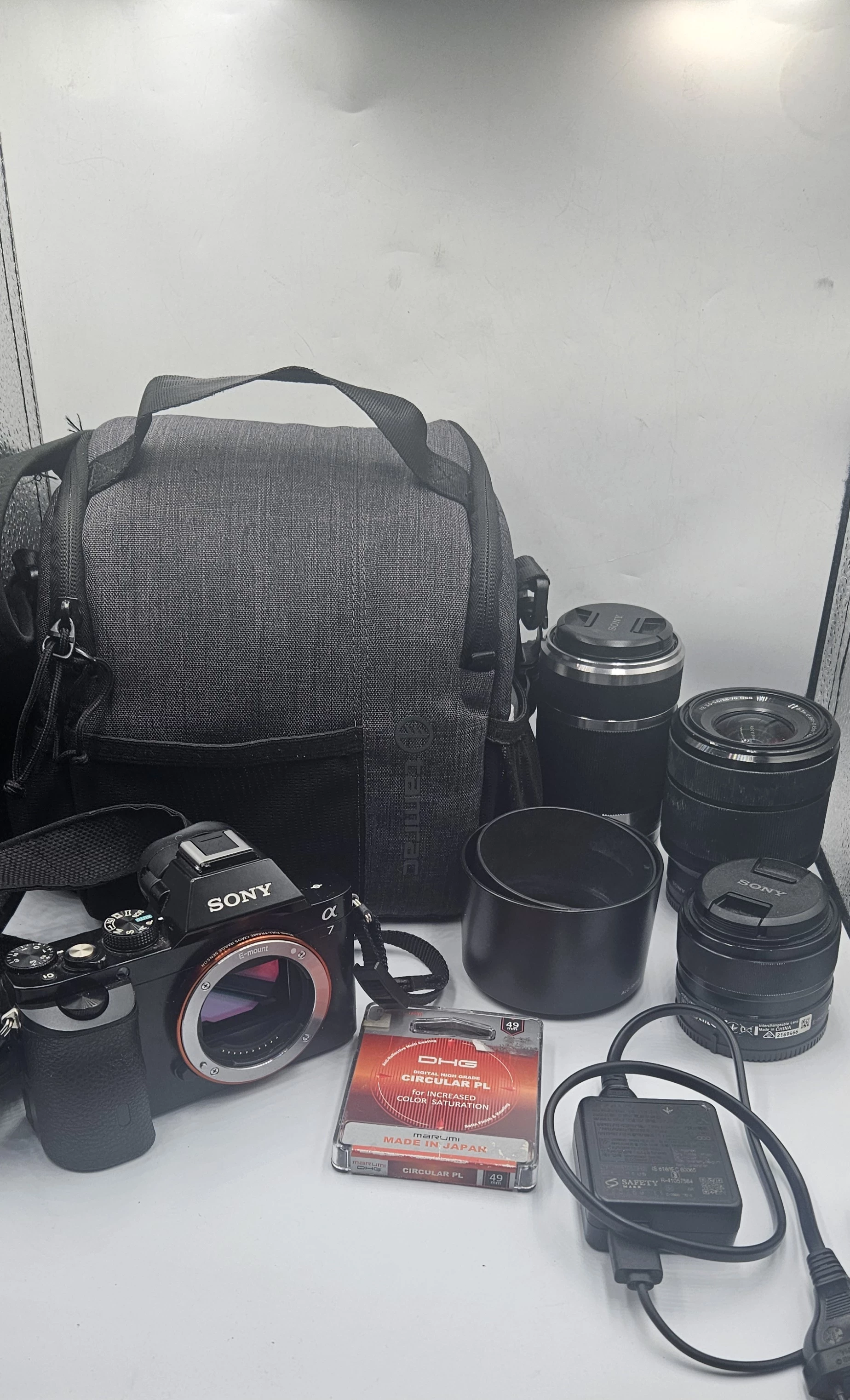 APARAT SONY A7 + OBIEKTYW SEL2870, SONY SEL35F18, SONY SEL55210 ...