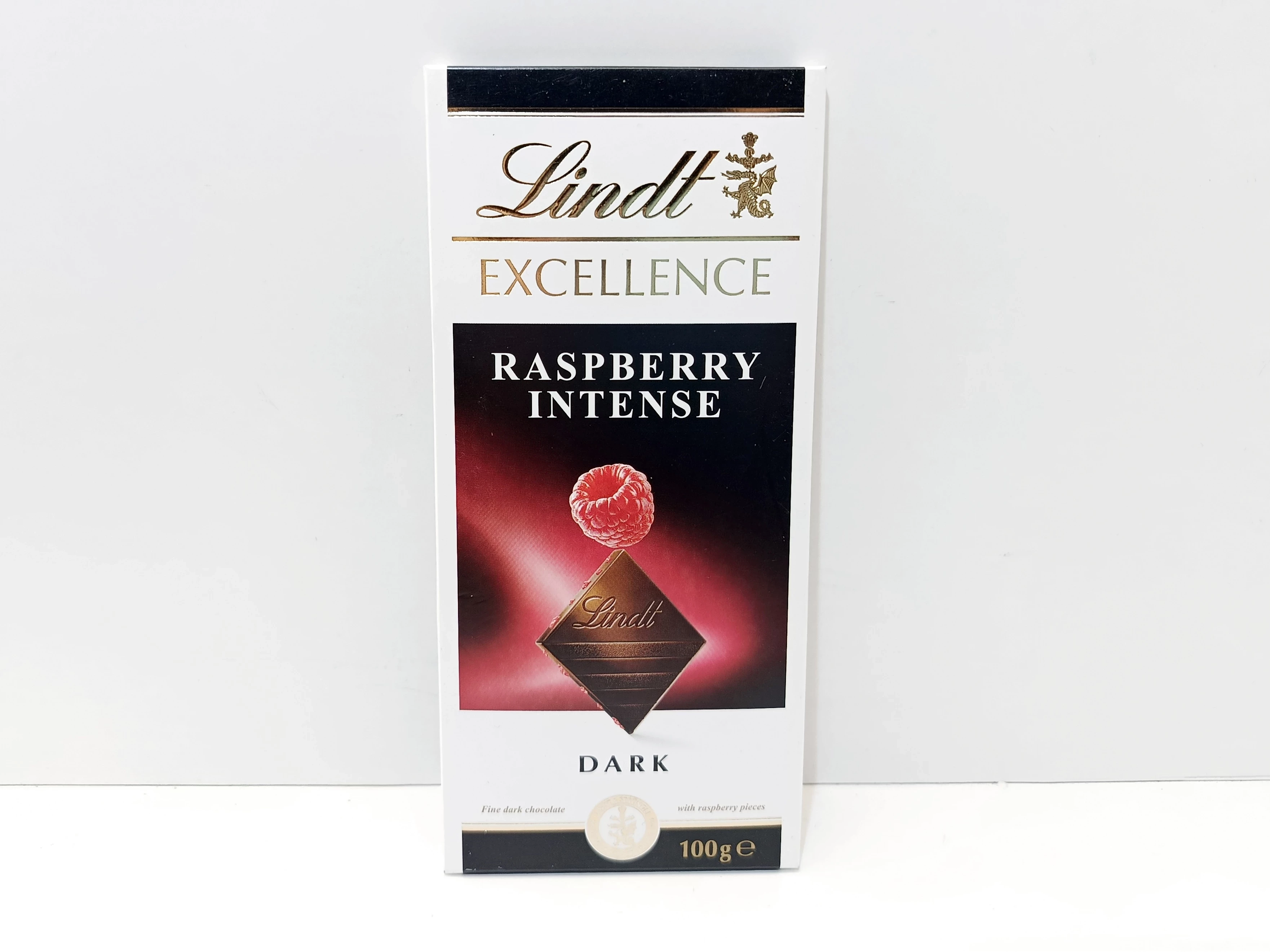 LINDT EXCELLENCE CZEKOLADA GORZKA Z MALINAMI RASPBERRY INTENSE 100G ...