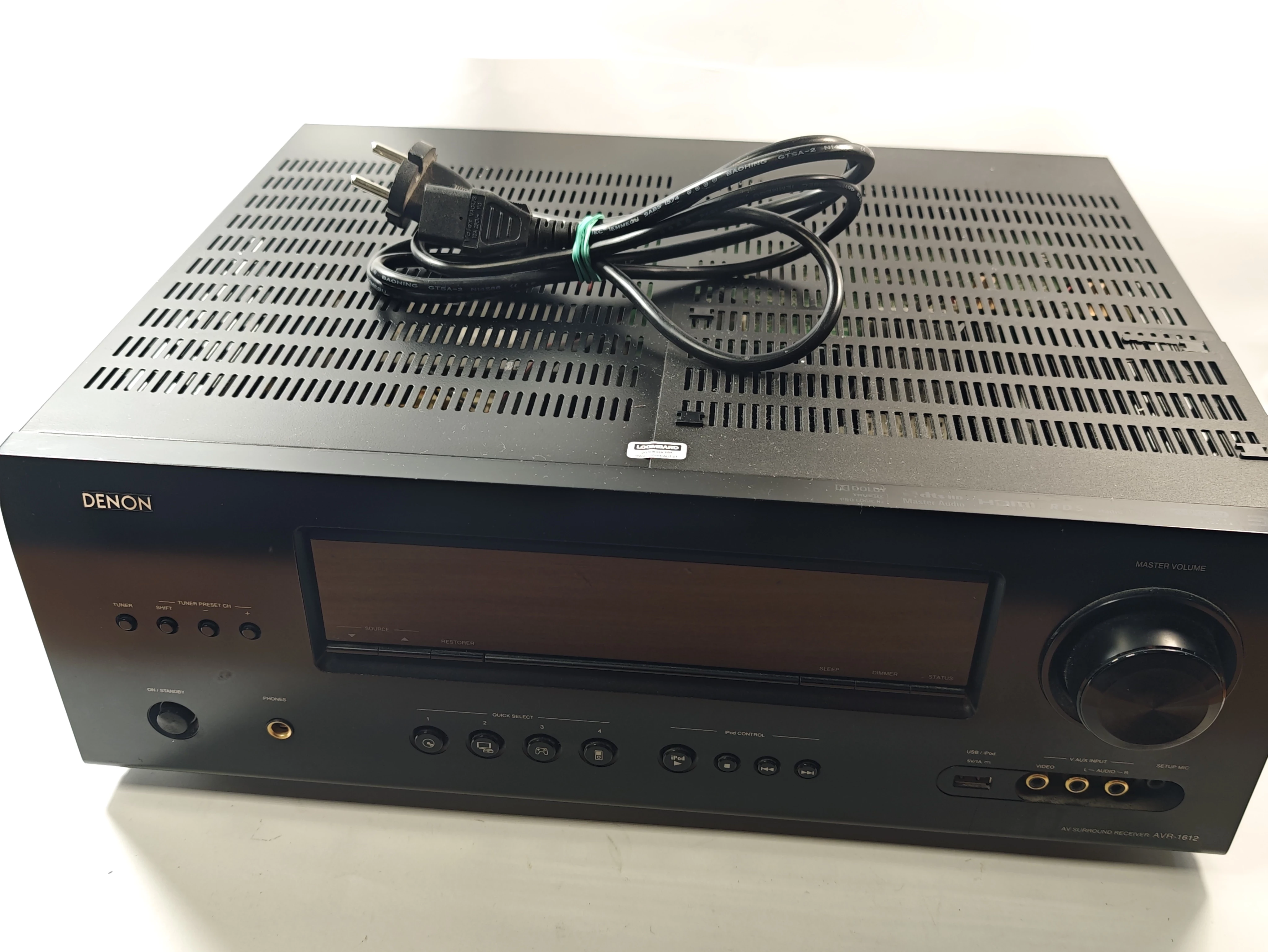 AMPLITUNER DENON AVR-1612 5.1 CZARNY, PILOT | Amplitunery | Loombard.pl
