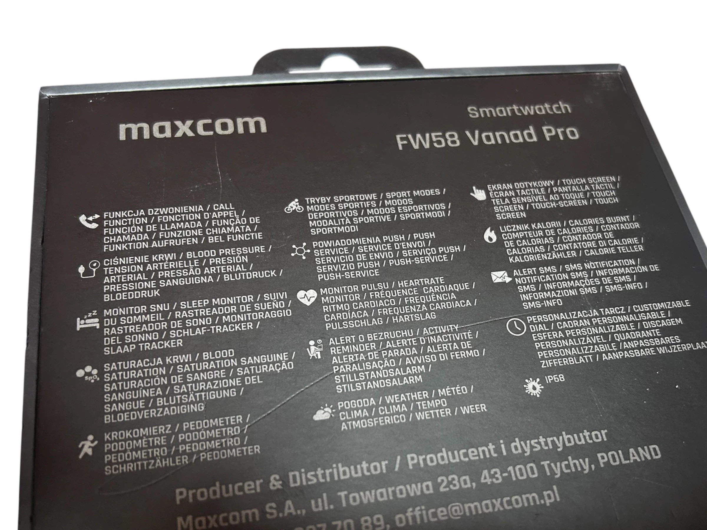SMARTWATCH MAXCOM VANAD PRO FW58 / KOMPLET | Smartwatche | Loombard.pl