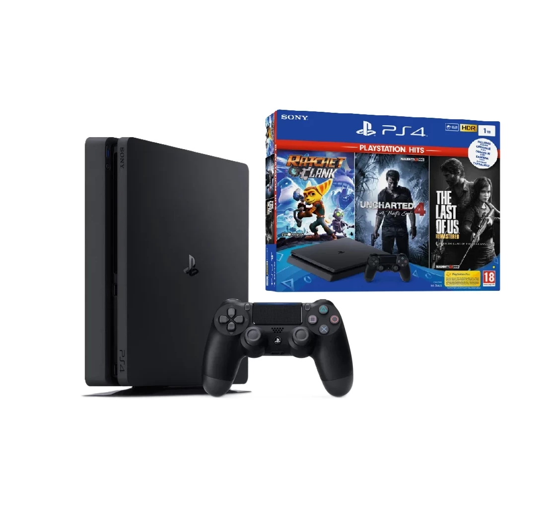 KONSOLA PS4 SLIM CUH-2216B 1TB ZESTAW | Konsole | Loombard.pl