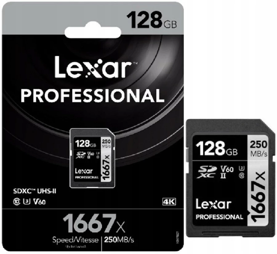 KARTA PAMIĘCI 128GB LEXAR PRO 1667X SDXC UHS-II (V60) 4895217913177 ...