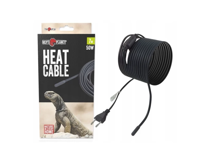 KABEL GRZEWCZY DO OGRZEWANIA TERRARIUM ŻYŁKA 50W 7M REPTI PLANET ...