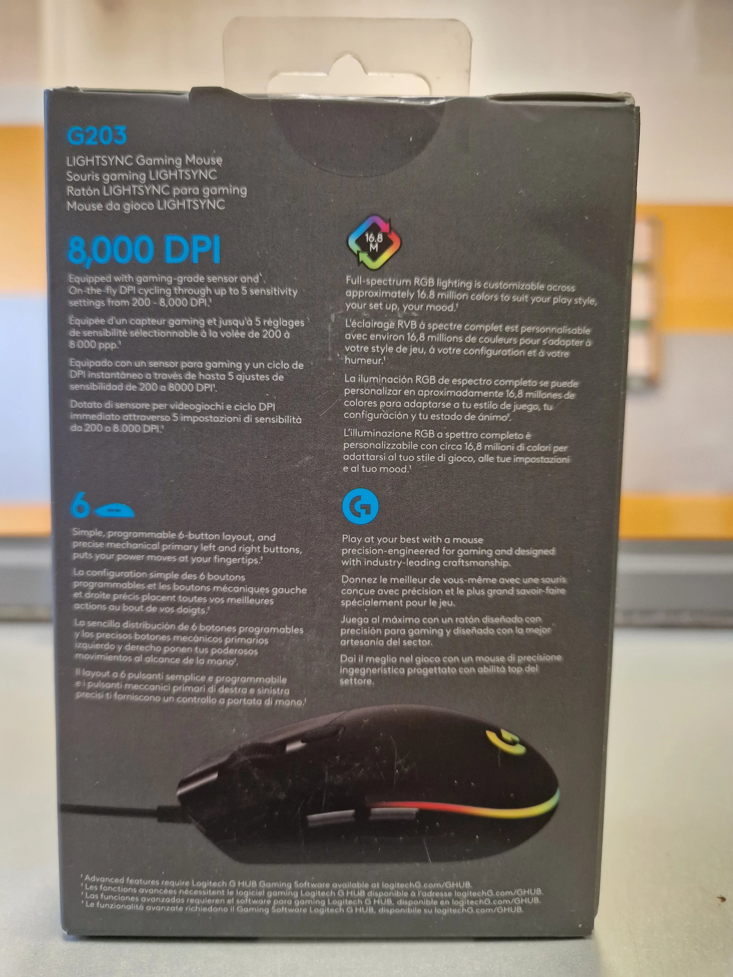 MYSZ LOGITECH G203 | Przewodowe | Loombard.pl