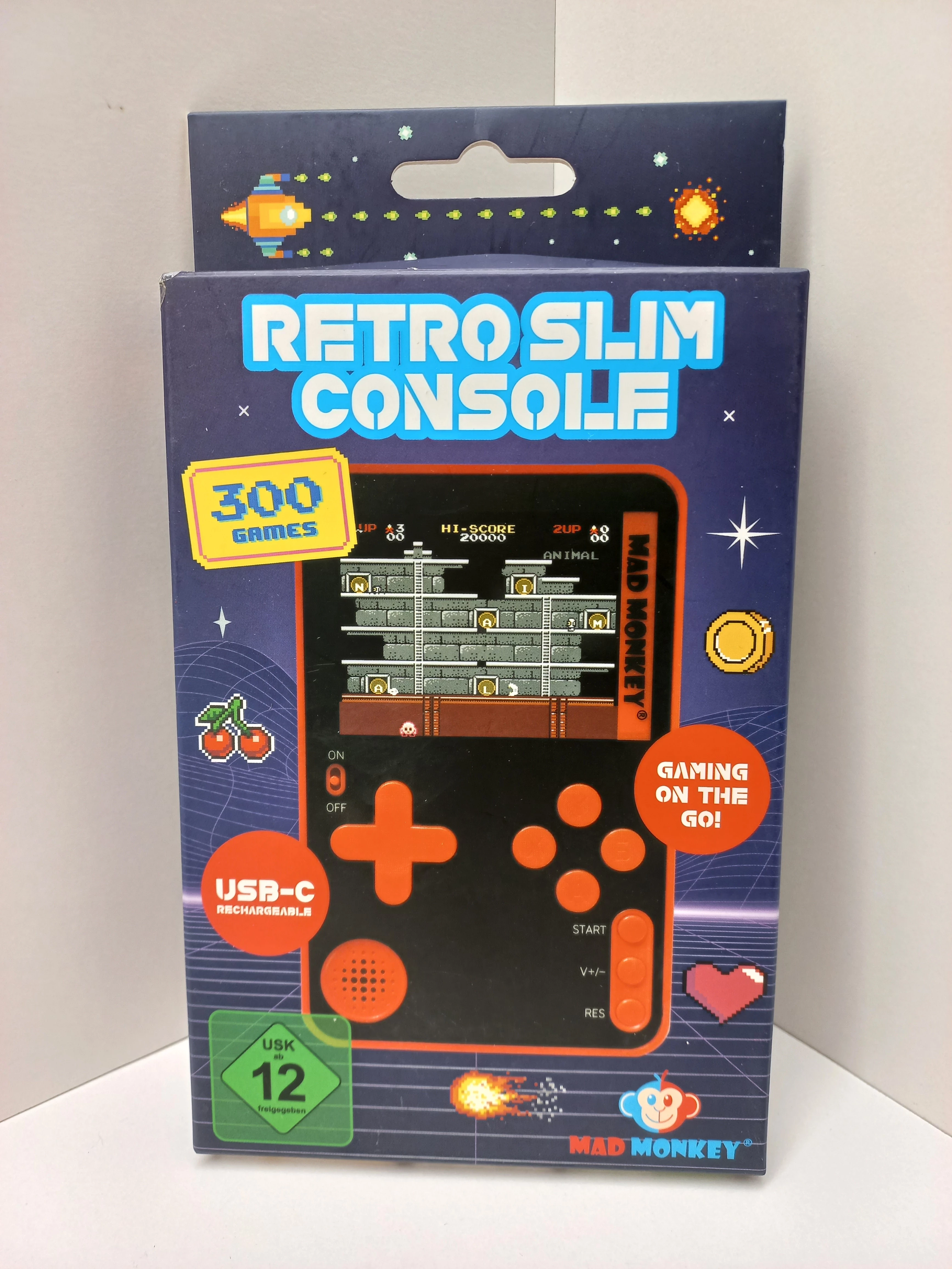 RETRO SLIM CONSOLE MAD MONKEY KONSOLA Z GRAMI | Gry zręcznościowe ...