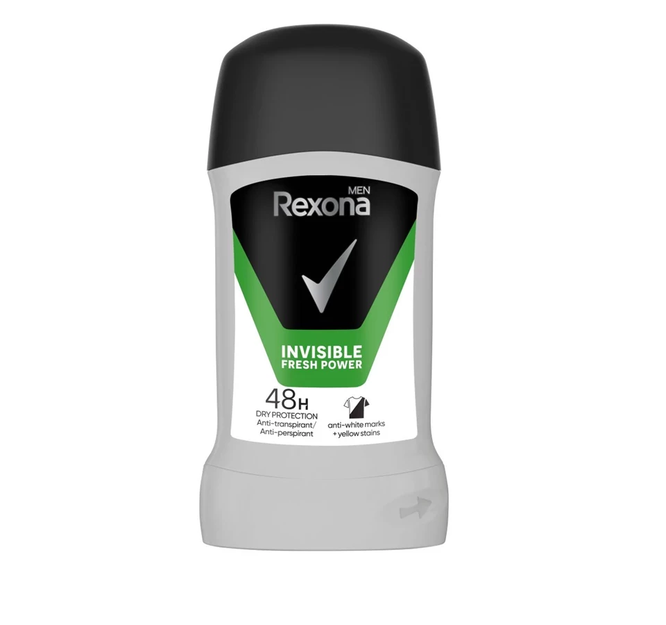 REXONA MEN INVISIBLE FRESH POWER ANTYPERSPIRANT W SZTYFCIE DLA MĘŻCZYZN ...