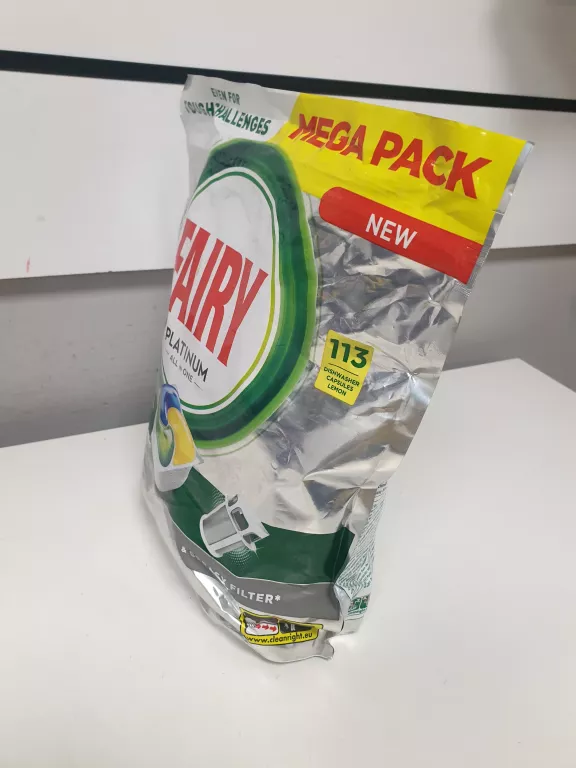 KAPSUŁKI FAIRY PLATINUM ALL IN ONE CYTRYNA, 113 TABLETEK | Tabletki do ...