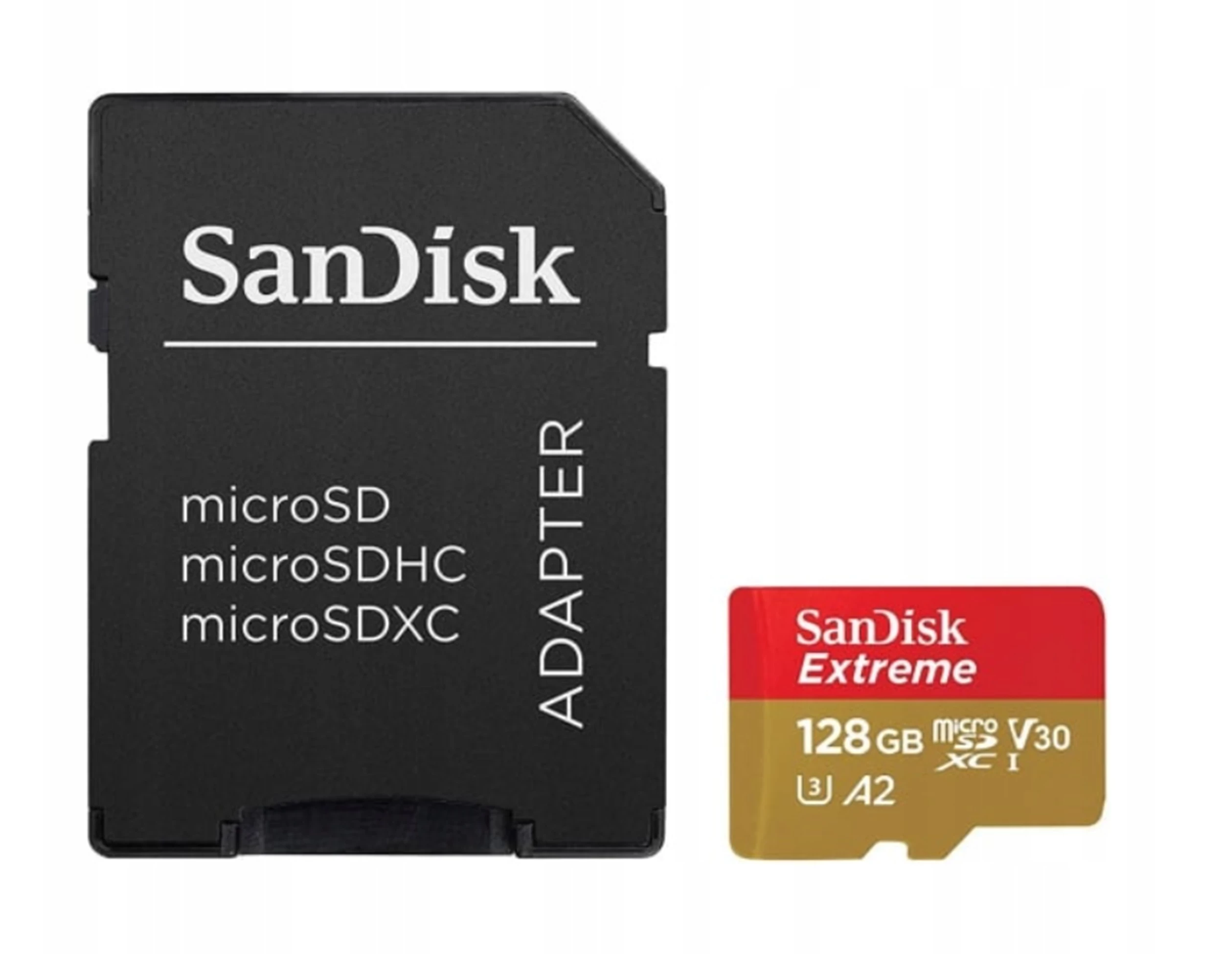KARTA PAMIĘCI SANDISK EXTREME 128GB MICROSDXC + ADAPTER 619659188450 ...