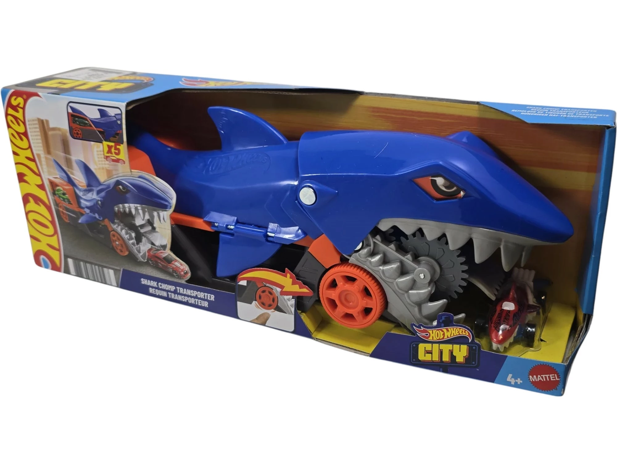 HOT WHEELS CITY REKIN TRANSPORTER GVG36 Z MIEJSCEM NA 5 POJAZDÓW ...