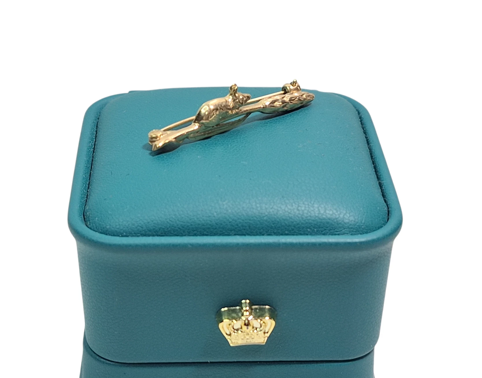 WSPANIAŁA ZŁOTA ZAPINKA 2,32G 375 | Wisiorki | Loombard.pl