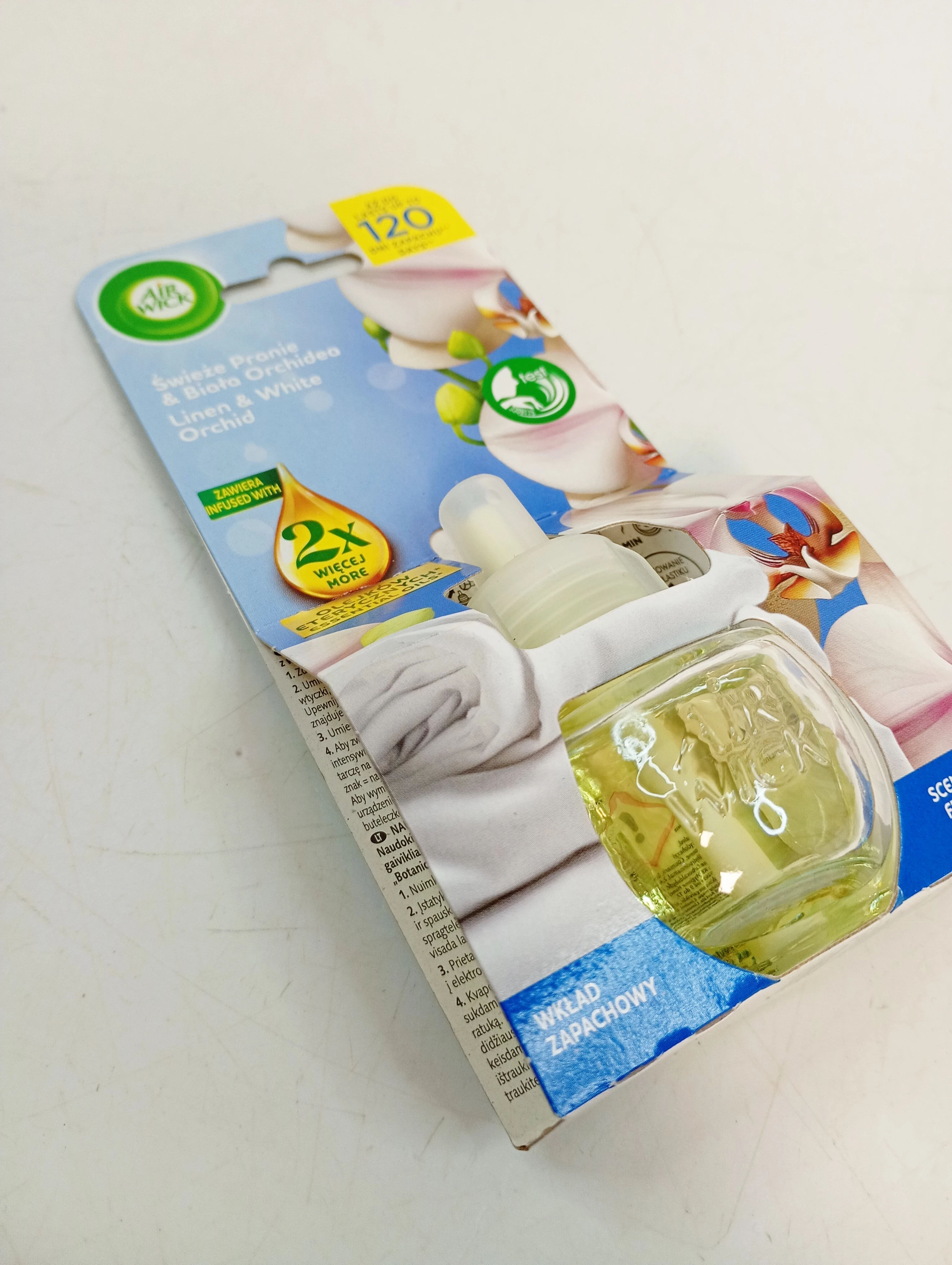 AIR WICK WKŁAD ELEKTRYCZNY 19 ML ŚWIEŻE PRANIE & BIAŁĄ ORCHIDEA ...