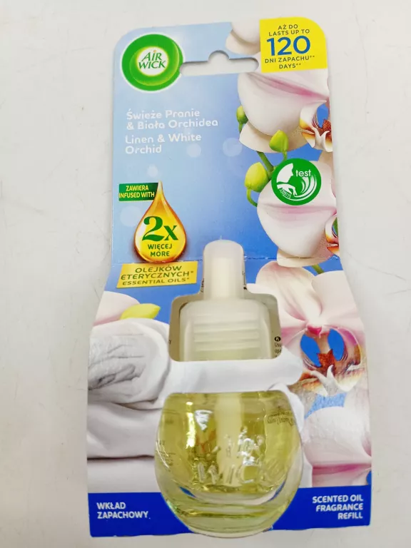 AIR WICK WKŁAD ELEKTRYCZNY 19 ML ŚWIEŻE PRANIE & BIAŁĄ ORCHIDEA ...