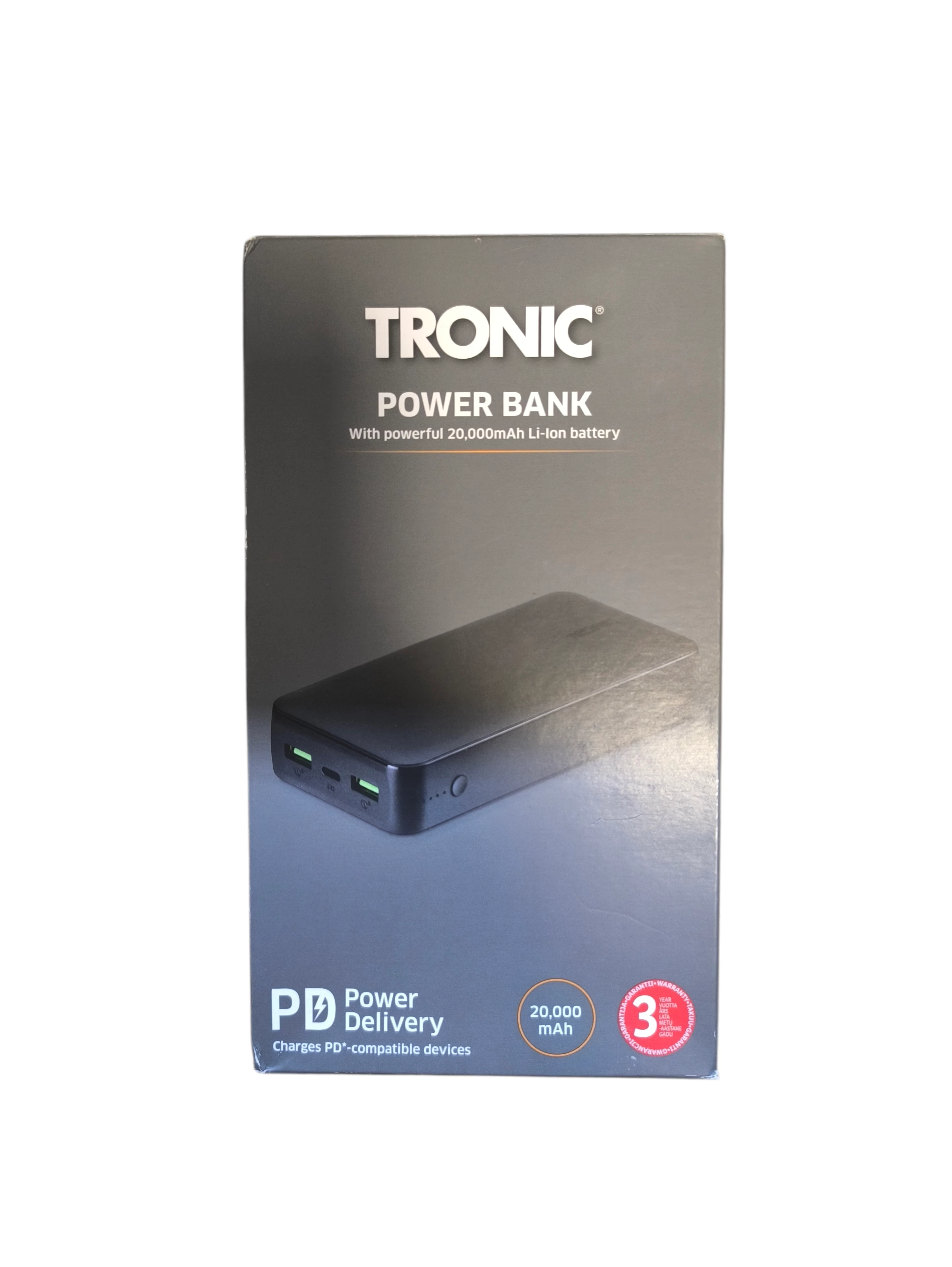 POWERBANK TRONIC CZARNY 20 000MAH | Powerbanki | Loombard.pl