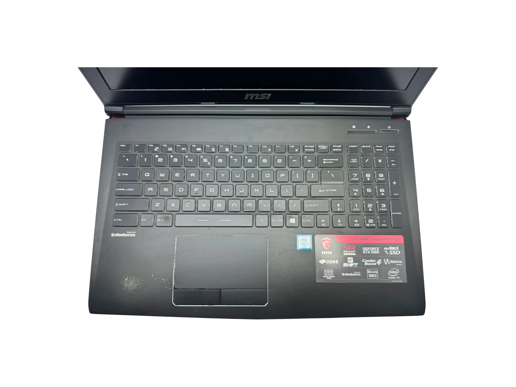 LAPTOP MSI MS-16JB I7-6700HQ 16GB RAM 1TB SSD 1TB HDD GTX1060 WIN10 15 ...