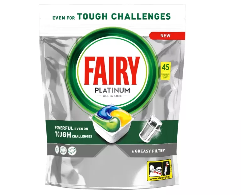 FAIRY PLATINUM CYTRYNA KAPSUŁKI DO ZMYWARKI ALL IN ONE, 45 TABLETEK ...
