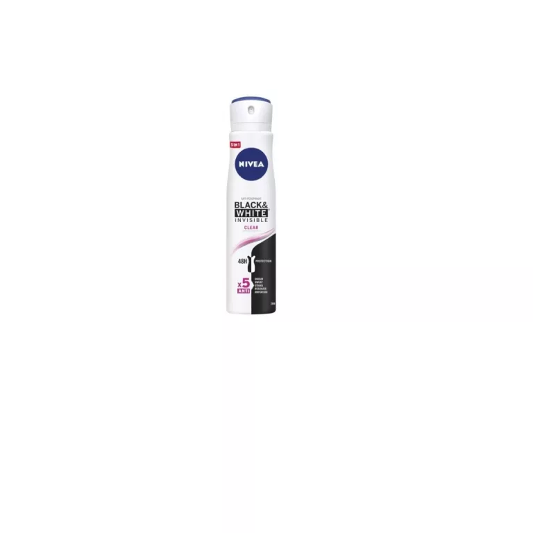 NIVEA BLACK&WHITE INVISIBLE CLEAR ANTYPERSPIRANT W SPRAYU 200 ML ...