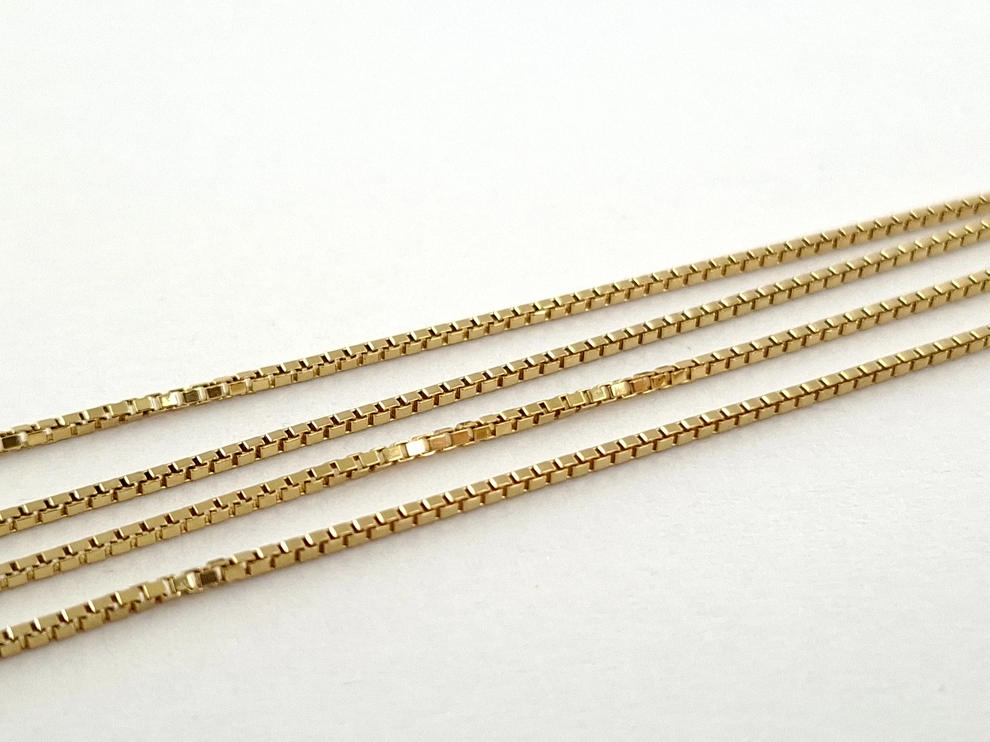 ZŁOTY ŁAŃCUSZEK KOSTKA P750 4.76G 51CM | Łańcuszki | Loombard.pl