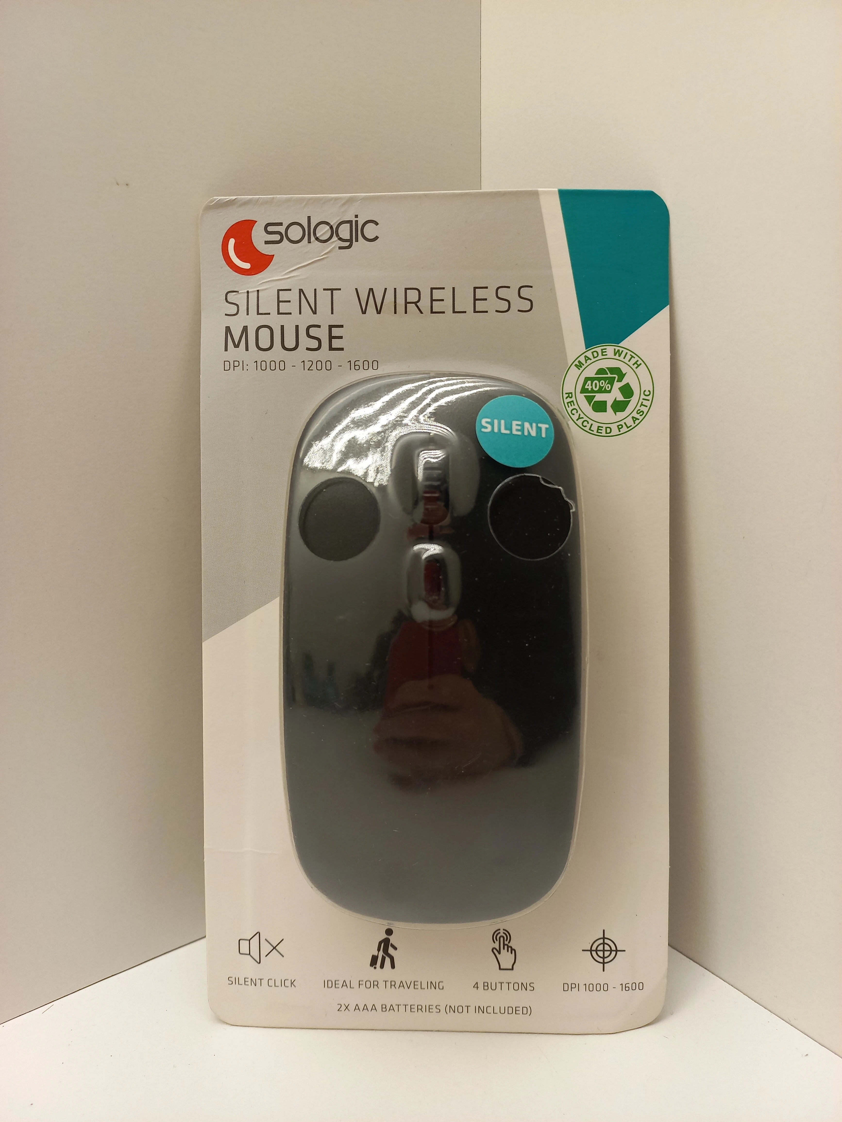 CICHA MYSZ BEZPRZEWODOWA MAŁA KOMPATKTOWA PŁASKA SILENT WIRELESS MYSZKA ...