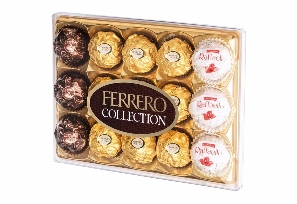 FERRERO COLLECTION ZESTAW FERRERO RONDNOIR FERRERO ROCHER I RAFFAELLO ...