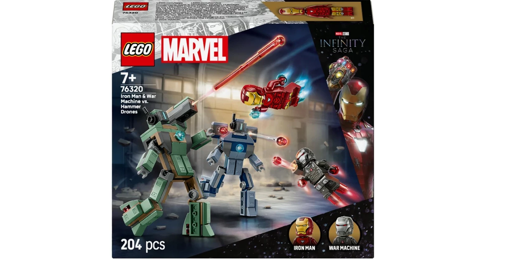 LEGO MARVEL 76320 IRON MAN I WAR MACHINE KONTRA DRONY HAMMERA | Loombard.pl